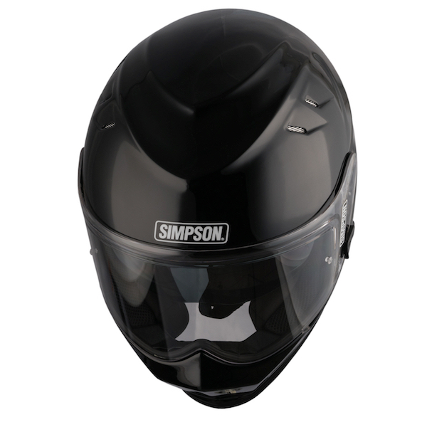 Simpson Venom ECE Motorcycle Crash Helmet Gloss Black - Bandit Helmets UK